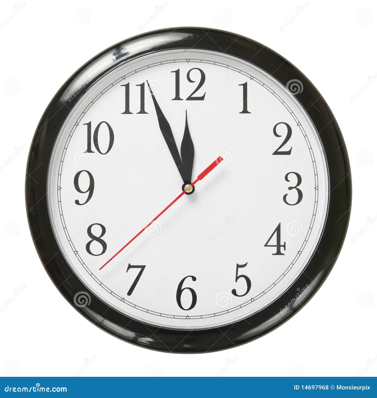 Plastic clock stock photo. Image of simple, clockface - 14697968