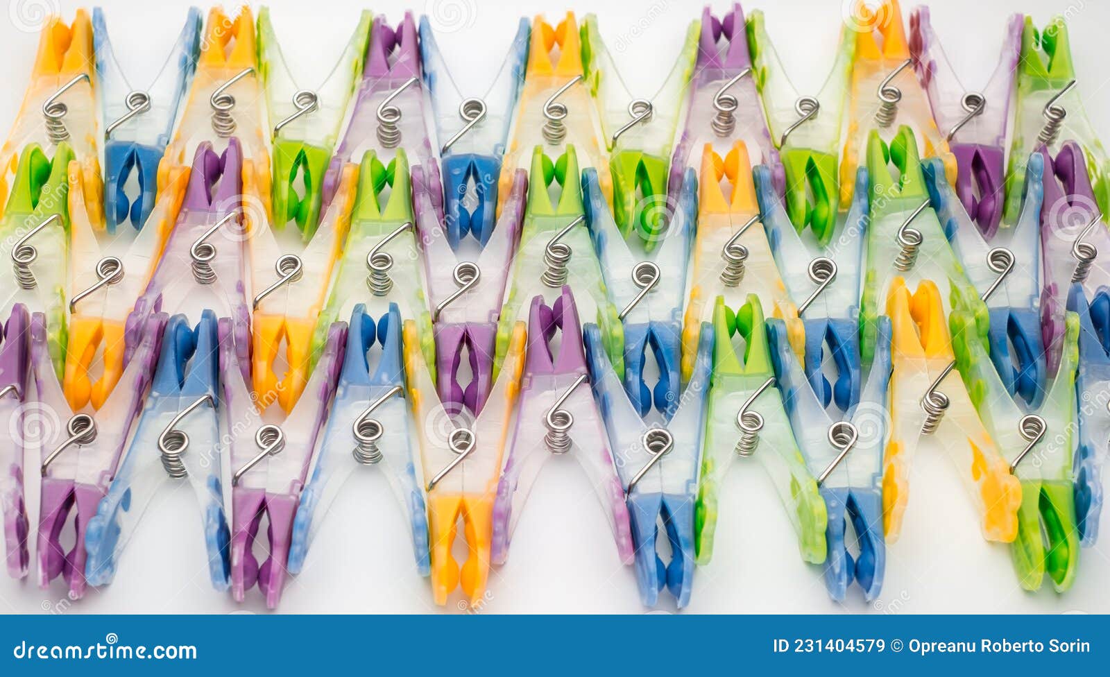 Plastic Clothes Clips Laundry Hooks Stock Image - Image of hanger ...