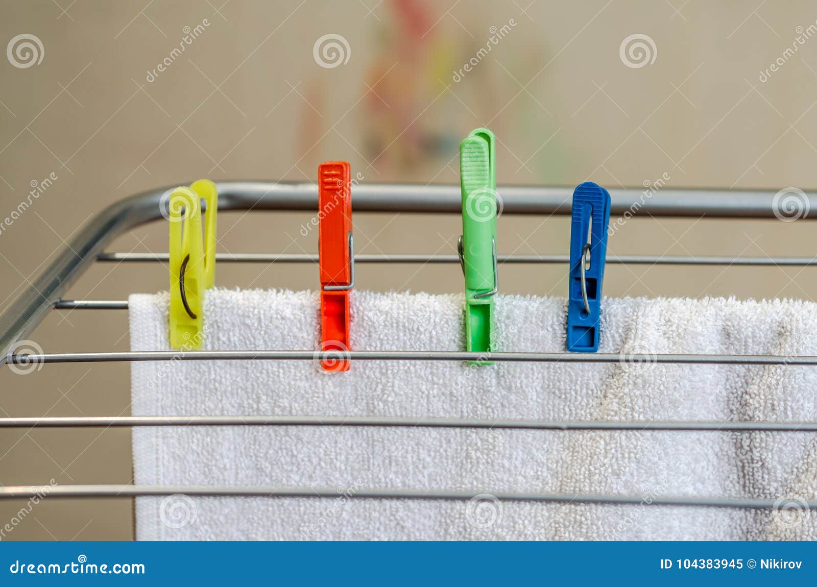 Plastic clothes pegs stock image. Image of drying, hang - 104383945