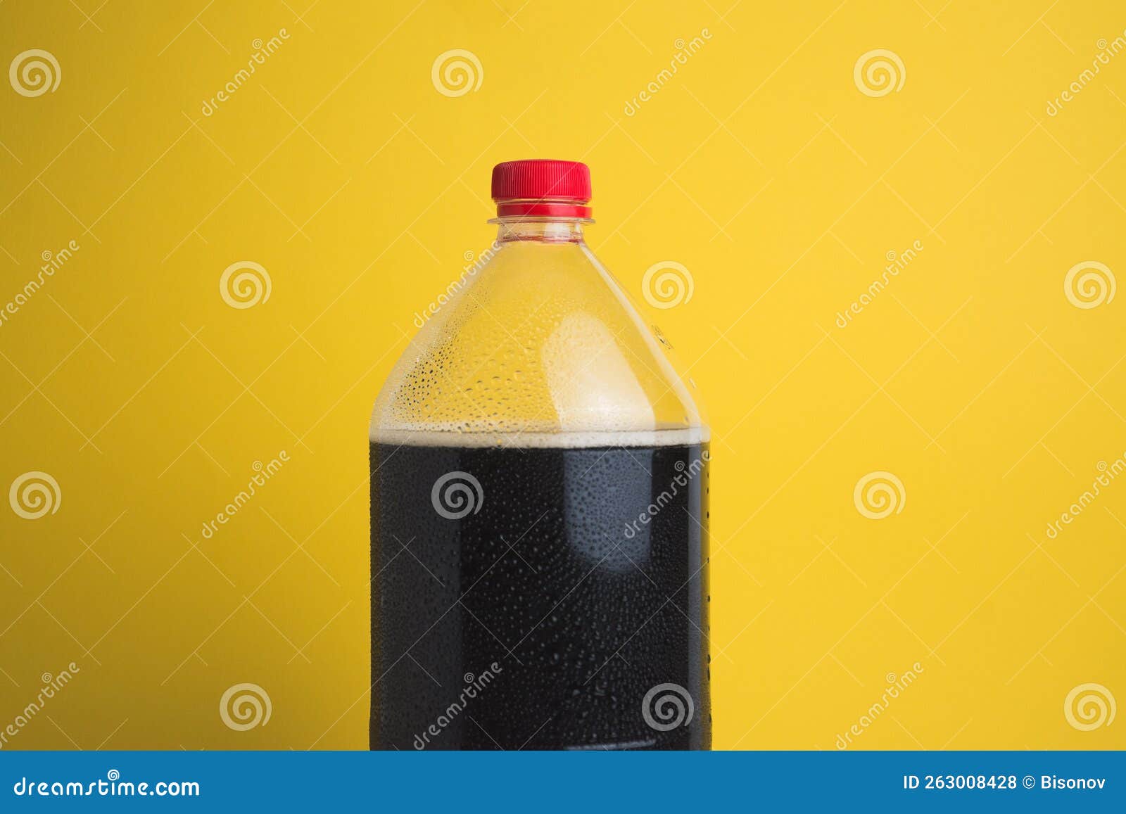 Plastic Coke Bottle stock photo. Image of yellow, drink - 263008428