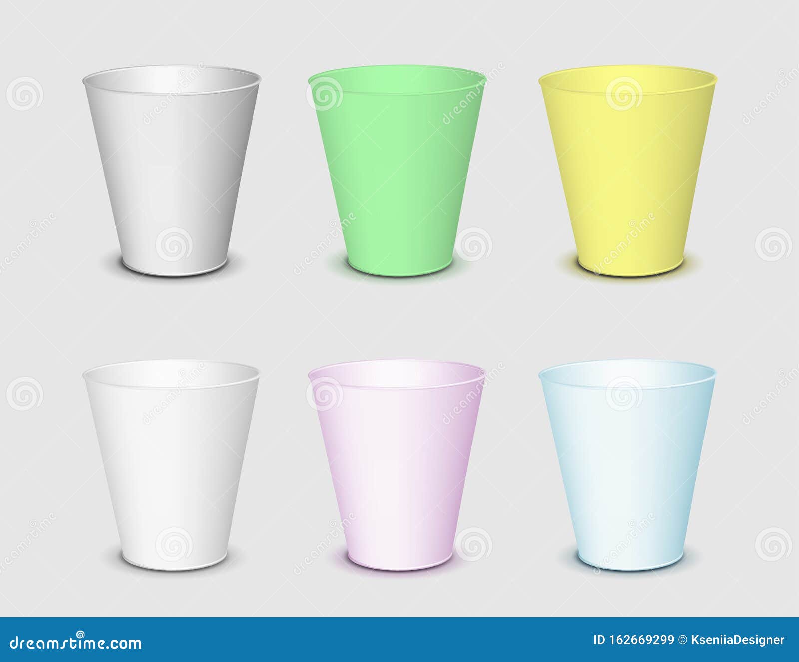 Plastic Color Glass. Vector Realistic Image Stock Vector - Illustration ...