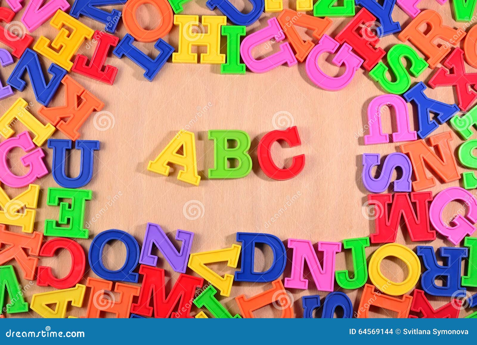 Plastic Colored Alphabet Letters ABC Stock Photo - Image of plastic ...