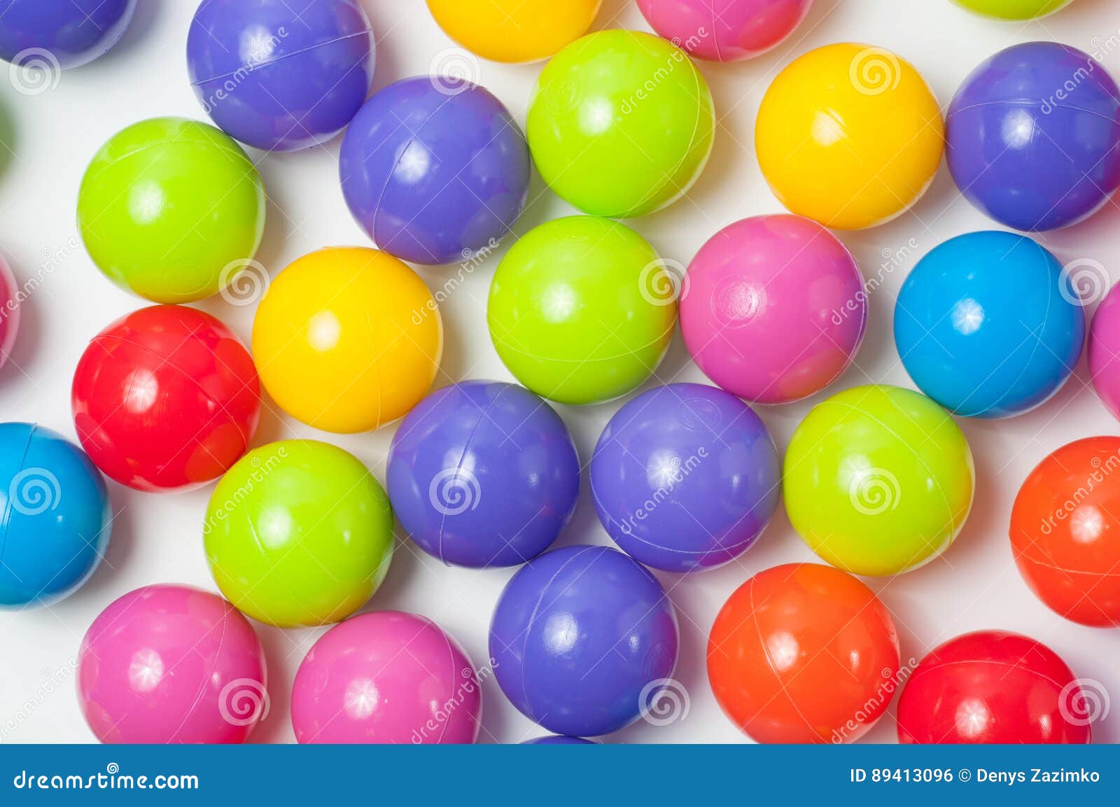 Plastic colored balls stock photo. Image of game, colour - 89413096