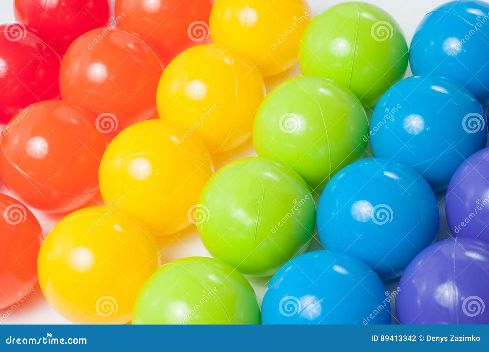 Plastic colored balls stock photo. Image of colored, face - 89413342