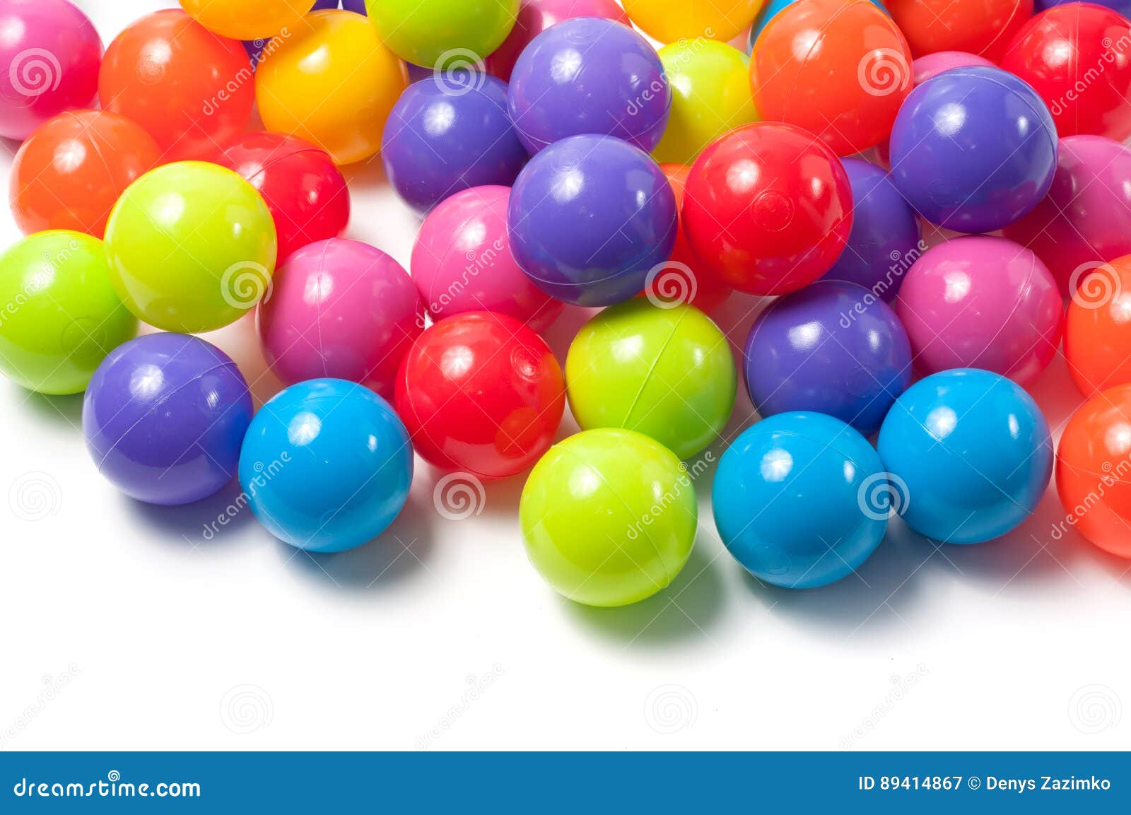 Plastic colored balls stock image. Image of party, colored - 89414867