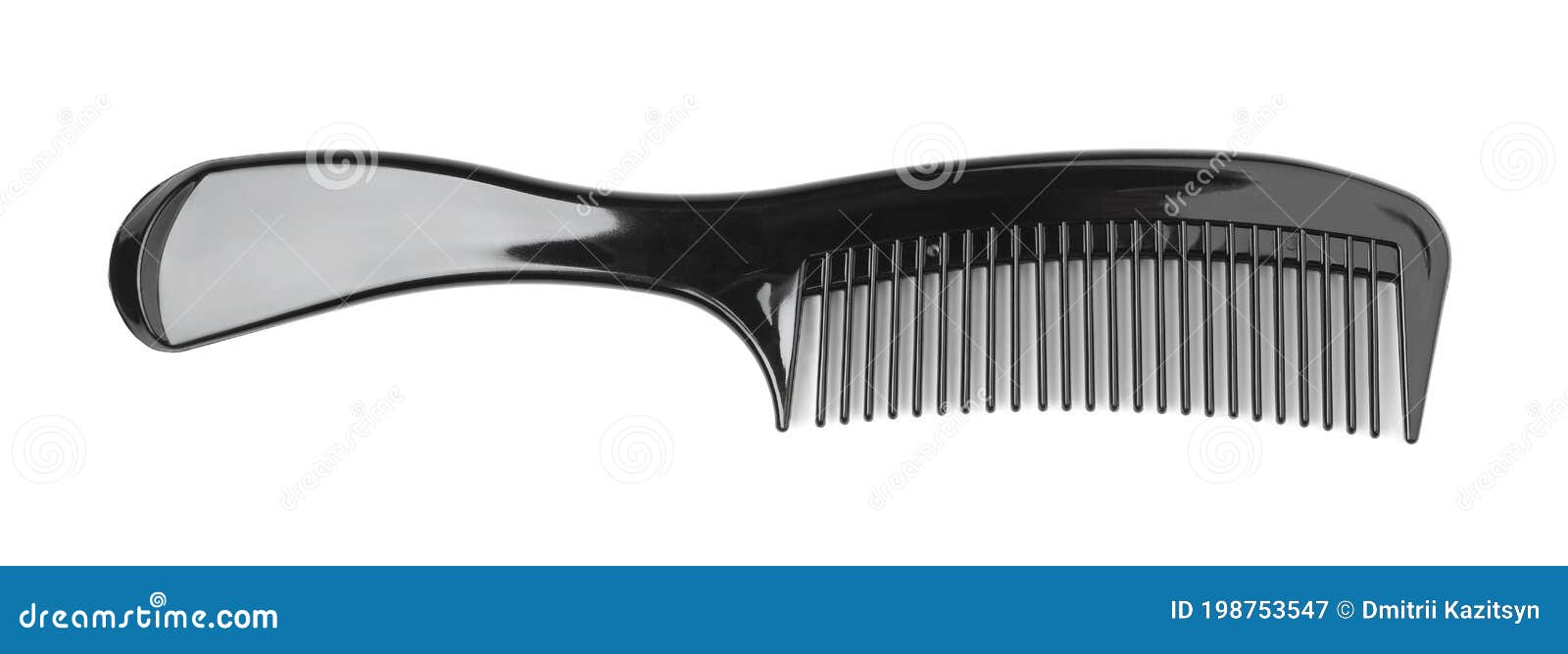 Plastic Comb Isolated on White Stock Image - Image of black, open ...