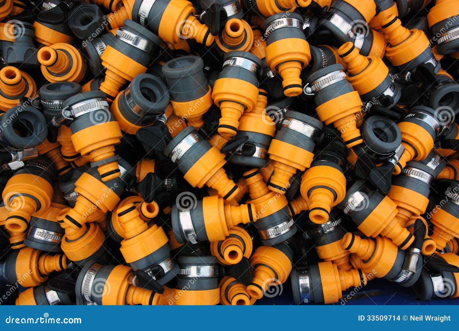 Manufactured Plastic Connector Objects Stock Photo - Image of ...