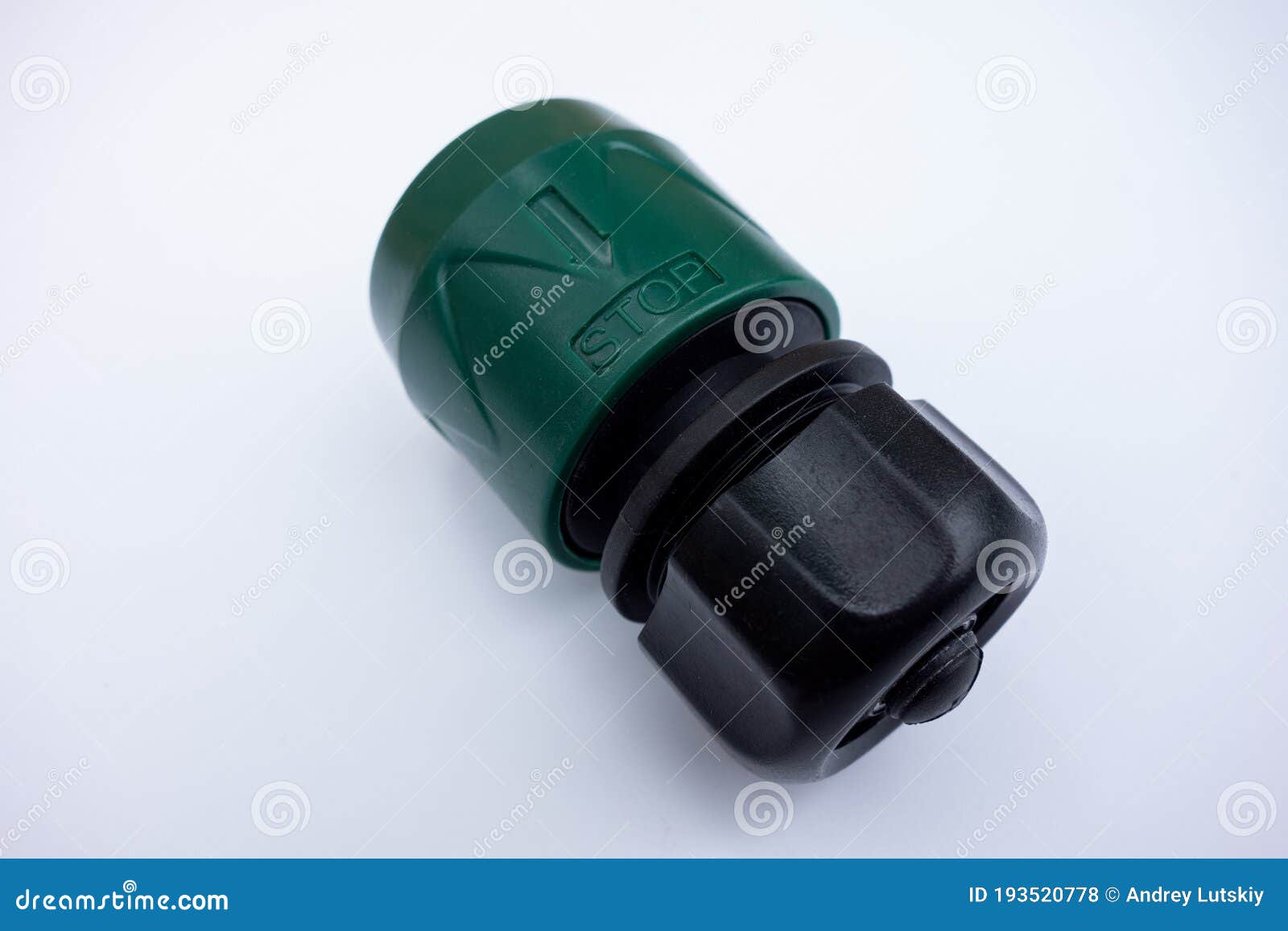 Plastic Connector for Rubber Hose on White Isolate. Stock Photo - Image ...