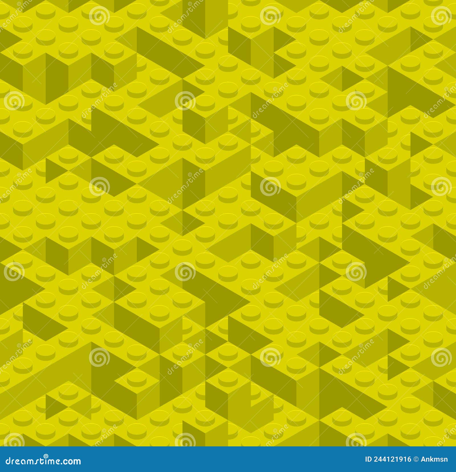 Plastic Constructor Game Seamless Pattern. Vector Toy Brick Texture Background Stock Vector ...