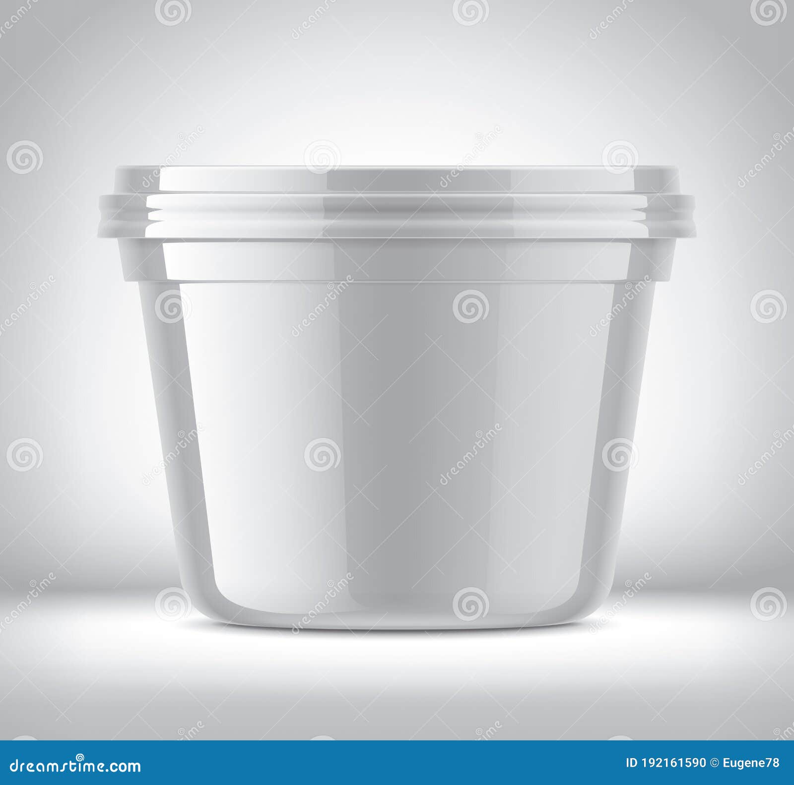 Plastic Container on Background. Stock Vector - Illustration of ...