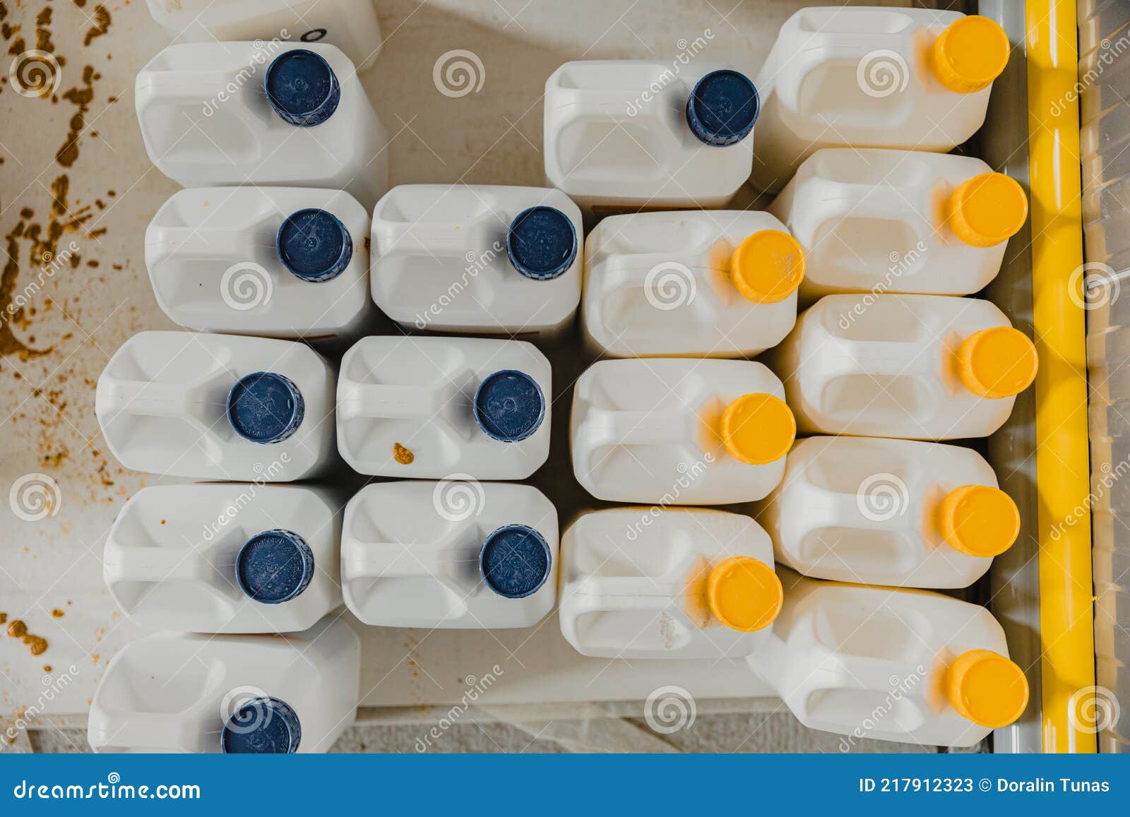 Plastic Container Cans for Liquid Chemical Solutions Stock Image ...