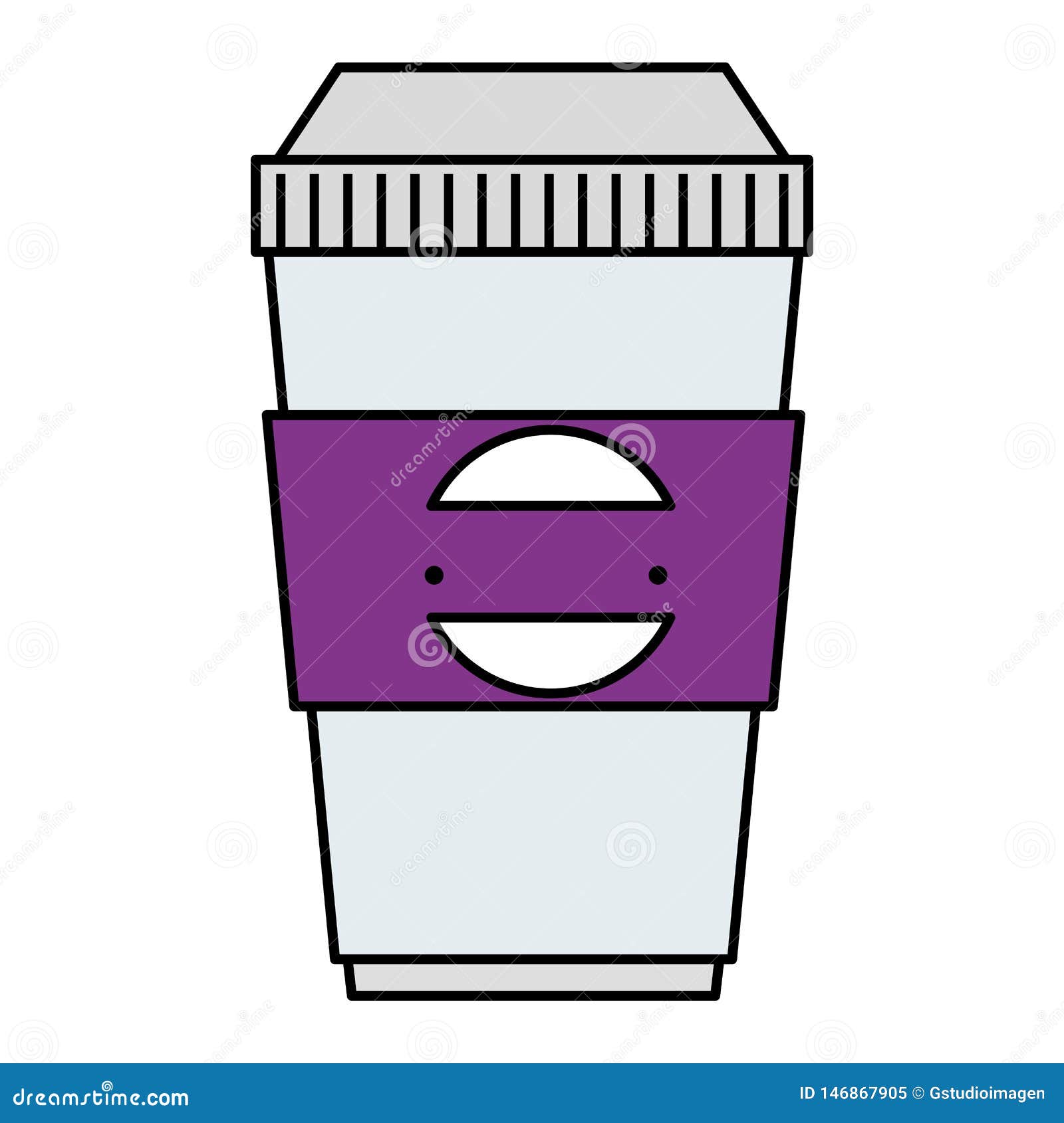 Plastic Container with Company Emblem Stock Illustration - Illustration ...