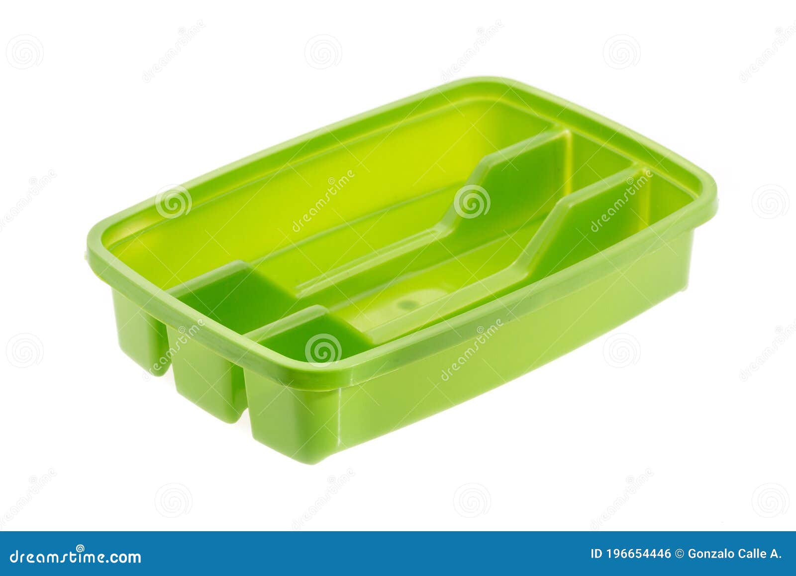 Plastic Container with Compartments To Organize Table Cutlery Stock ...