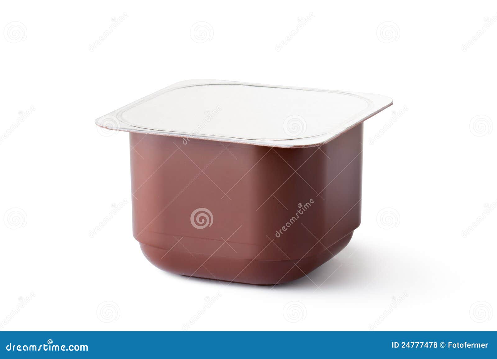 Plastic Container for Dairy Chocolate Products Stock Photo - Image of ...