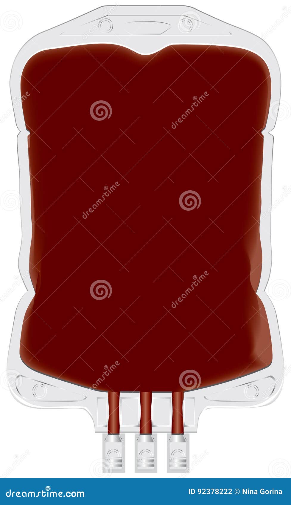 Plastic Container for Donor Blood Stock Vector - Illustration of ...