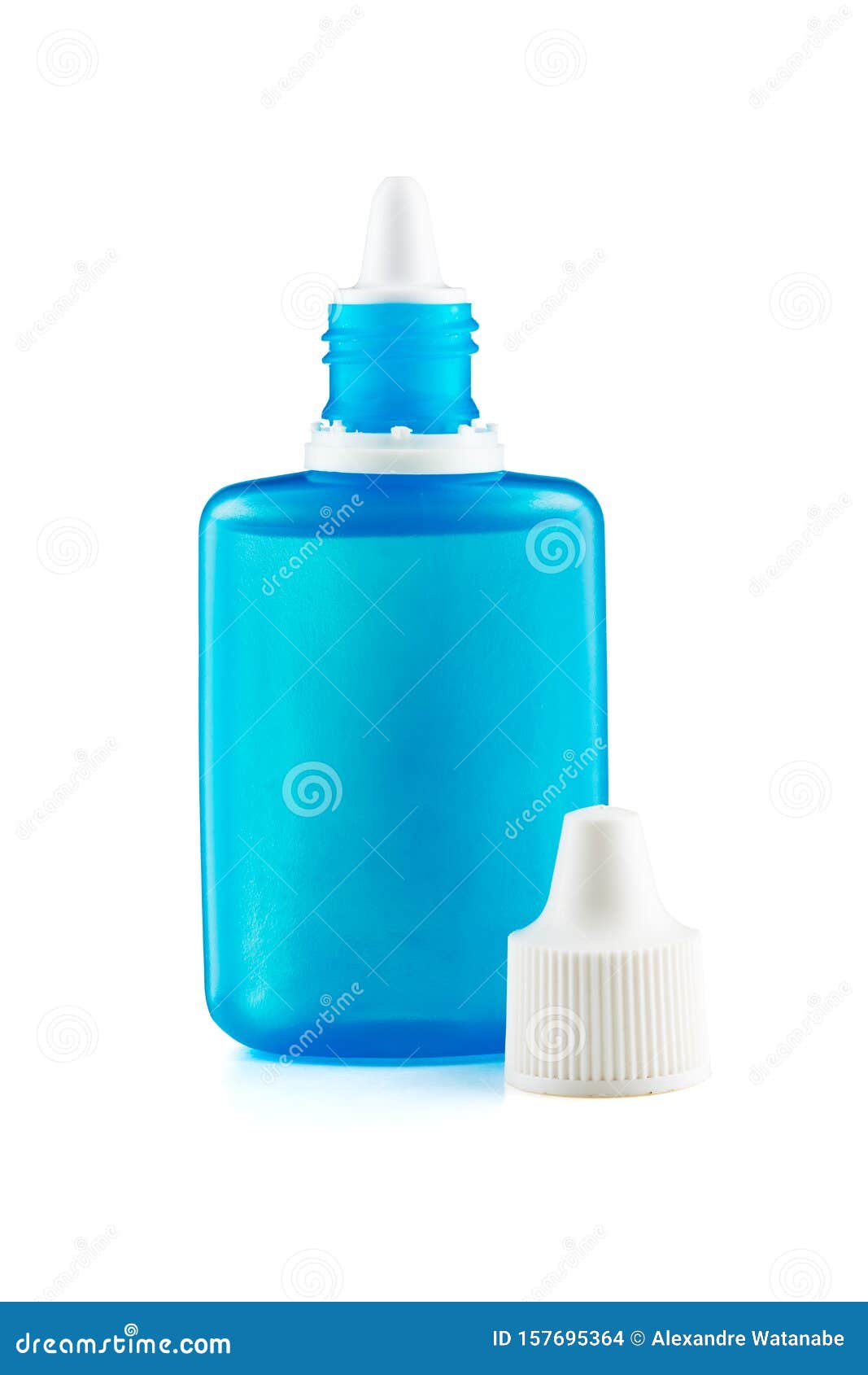 Plastic Container for Eye Drop Isolated on White Background Stock Photo ...