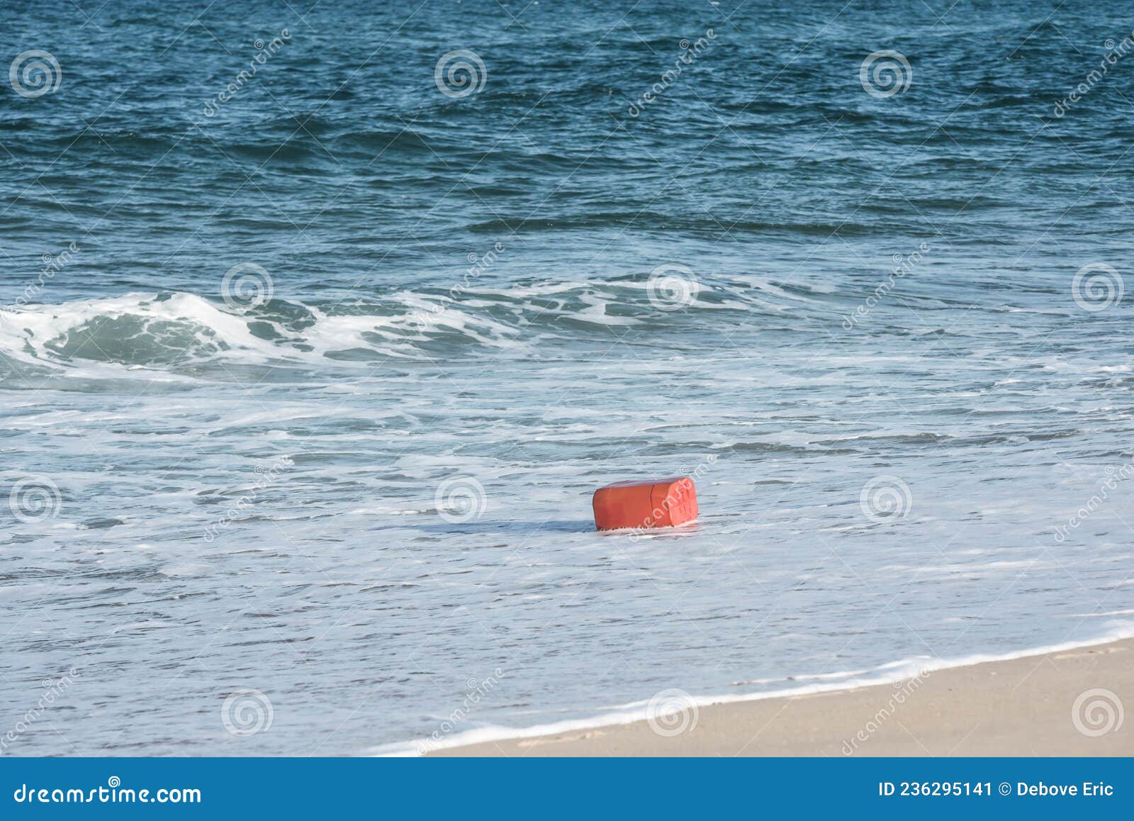 Plastic Container Floating on the Sea Stock Image - Image of disaster ...