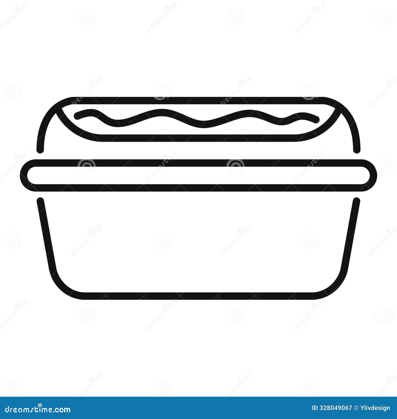 Plastic Container for Food Delivery or Takeaway Representing Food ...