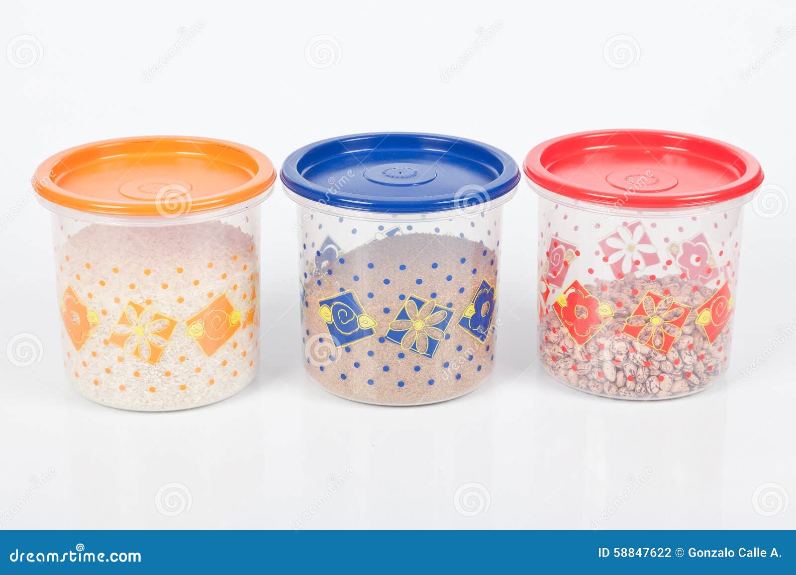 Plastic Container with Food Stock Photo - Image of blue, orange: 58847622