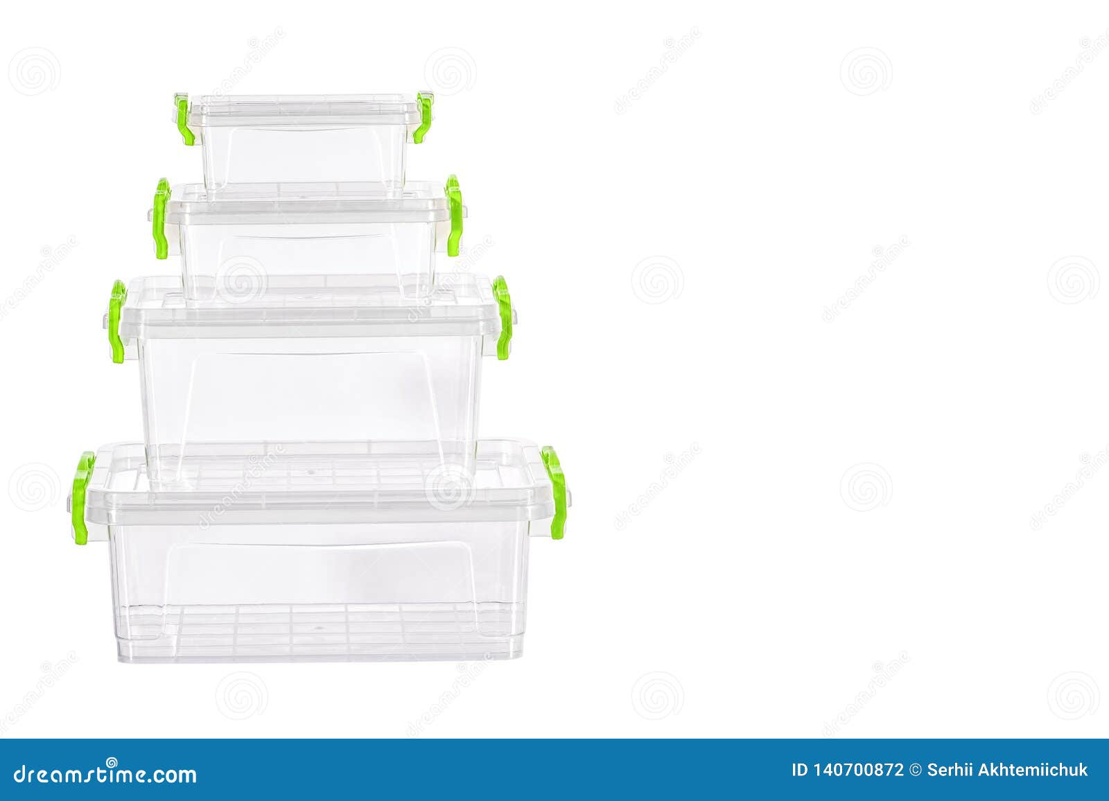 Plastic Container Isolated on White Background. Such a Container is ...