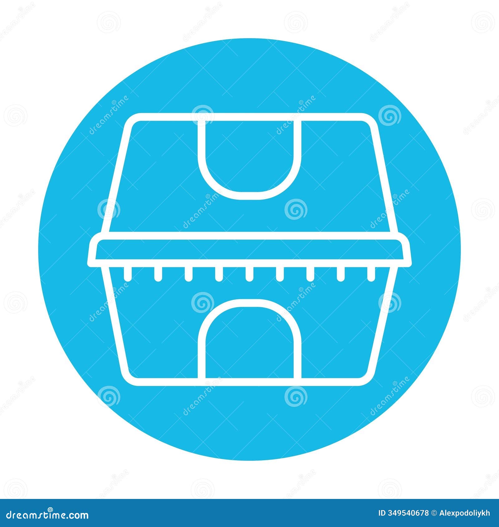 A Takeout Clamshell Box Made From Biodegradable Fiber Royalty-Free ...