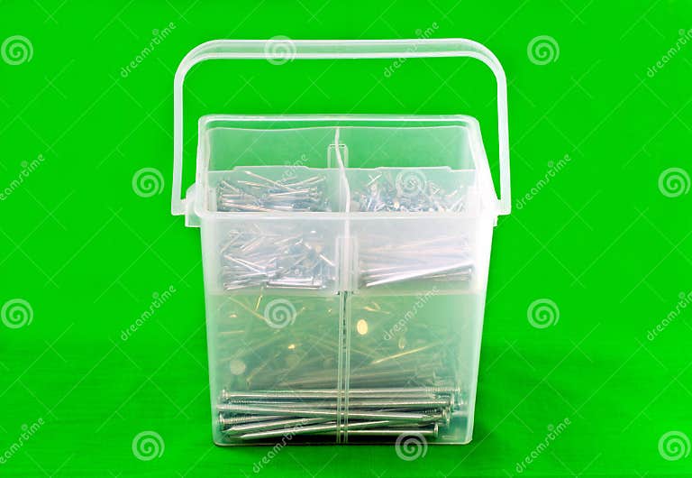 Nail container stock photo. Image of compartments, container - 24318244