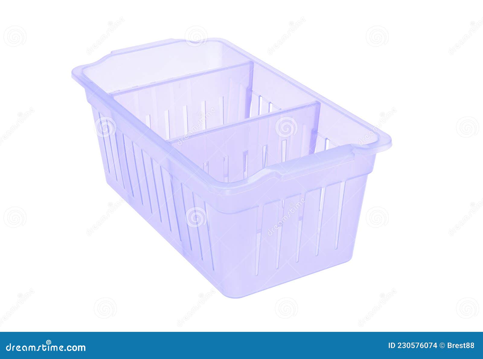 Plastic Container with Partitions for Spices Isolated on White ...