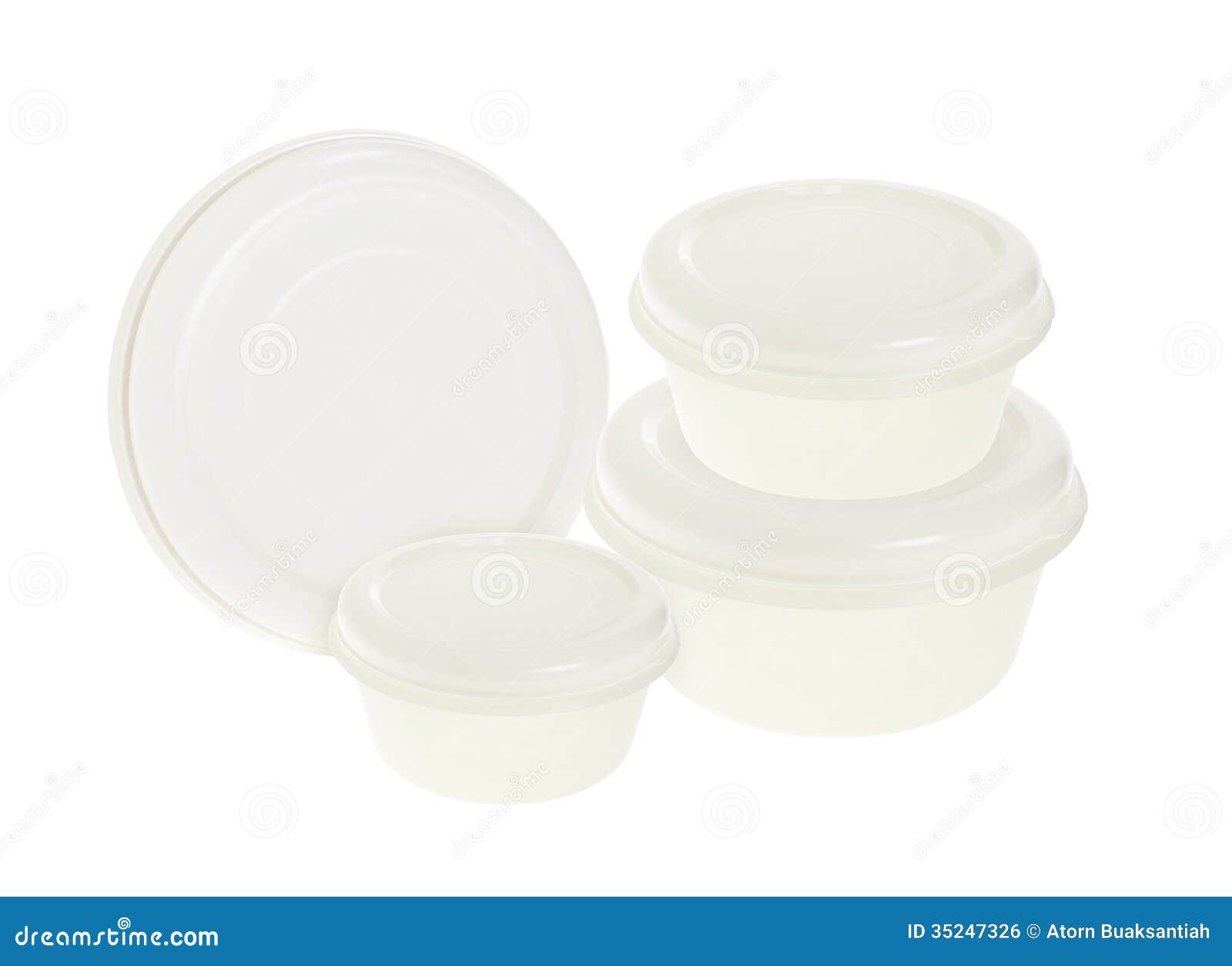Plastic container set stock photo. Image of products - 35247326