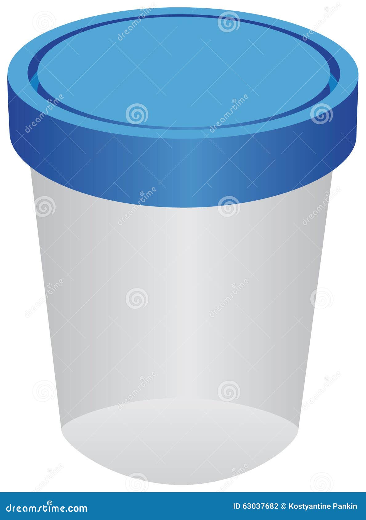 Plastic Urine Test Container. Sterile Specimen Cup For Urinalysis ...