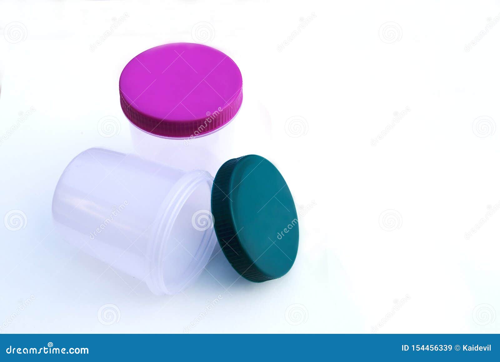 Plastic Container on White Background Stock Image - Image of cosmetic ...