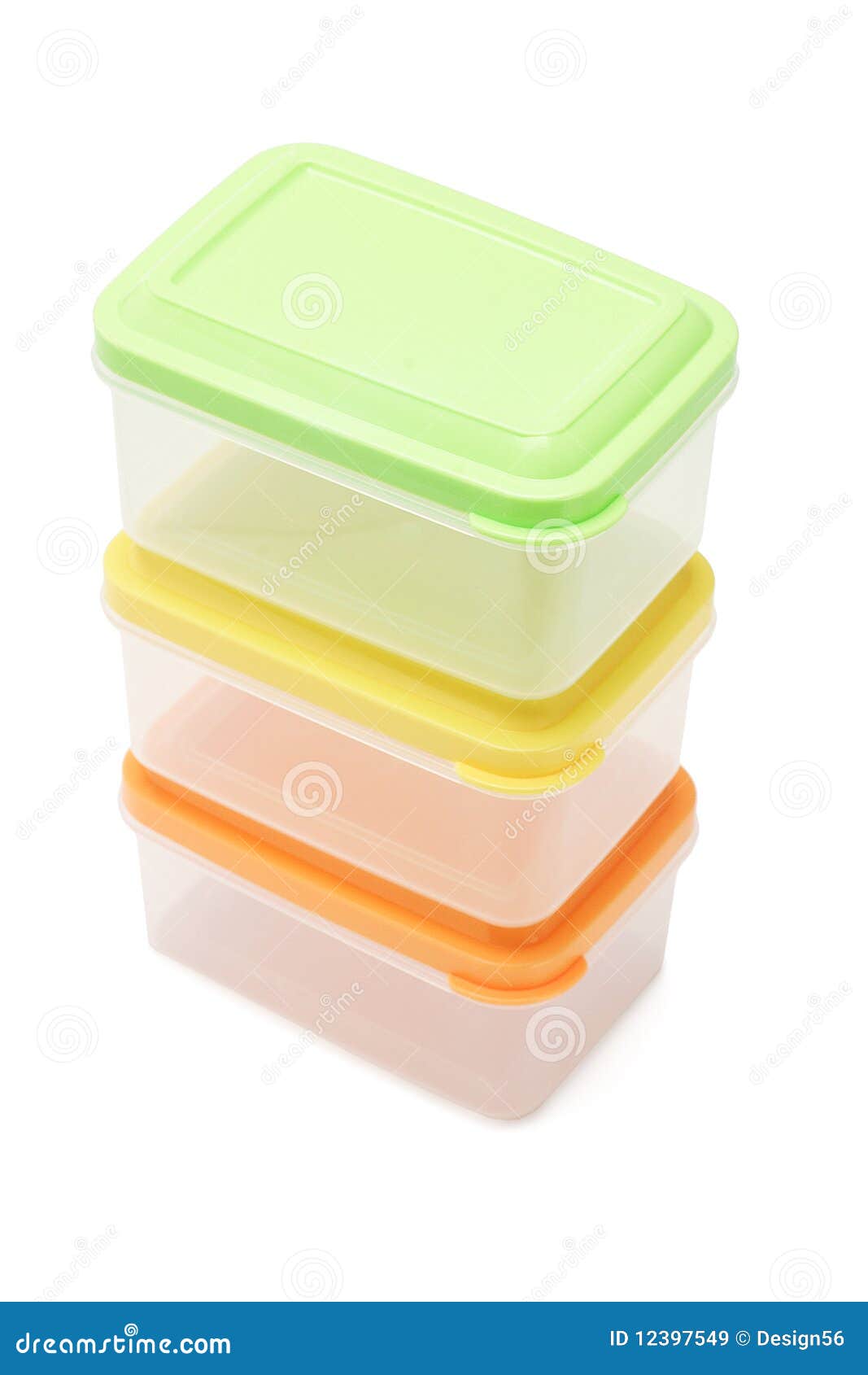 Plastic containers stock image. Image of isolated, color - 12397549