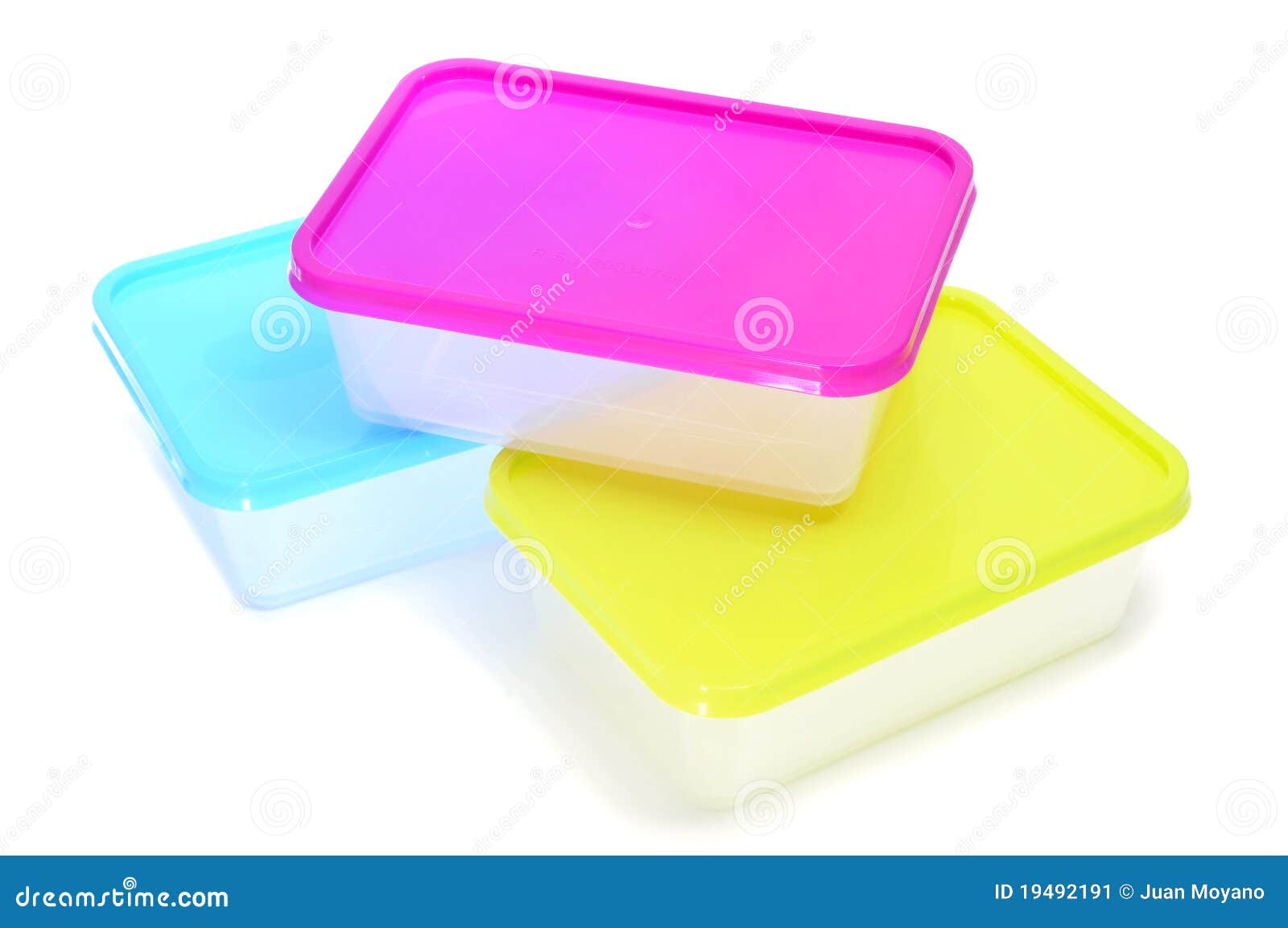 Plastic containers stock image. Image of colors, isolated - 19492191