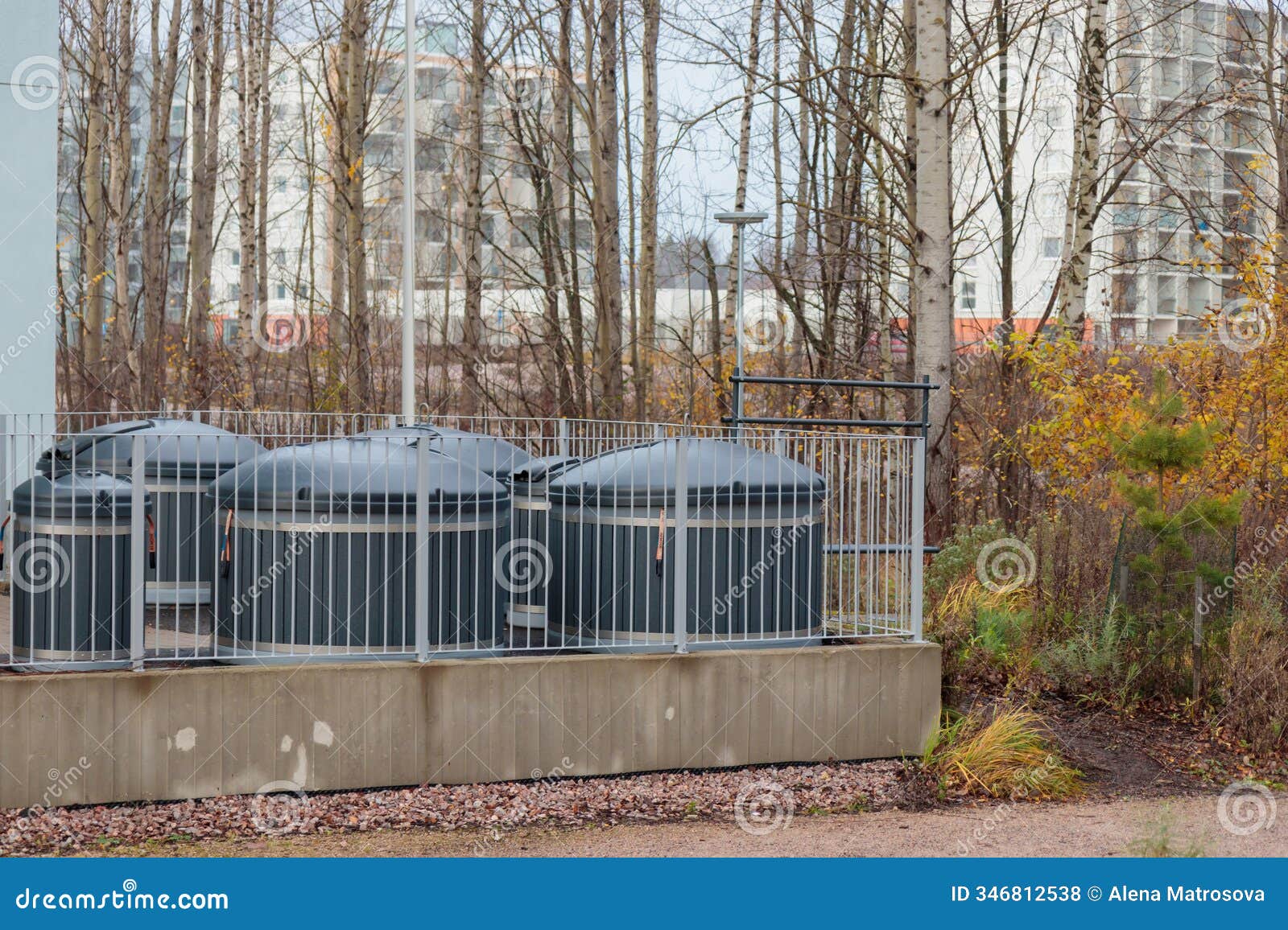 Plastic Containers for Separate Waste Collection. Bins for Garbage ...
