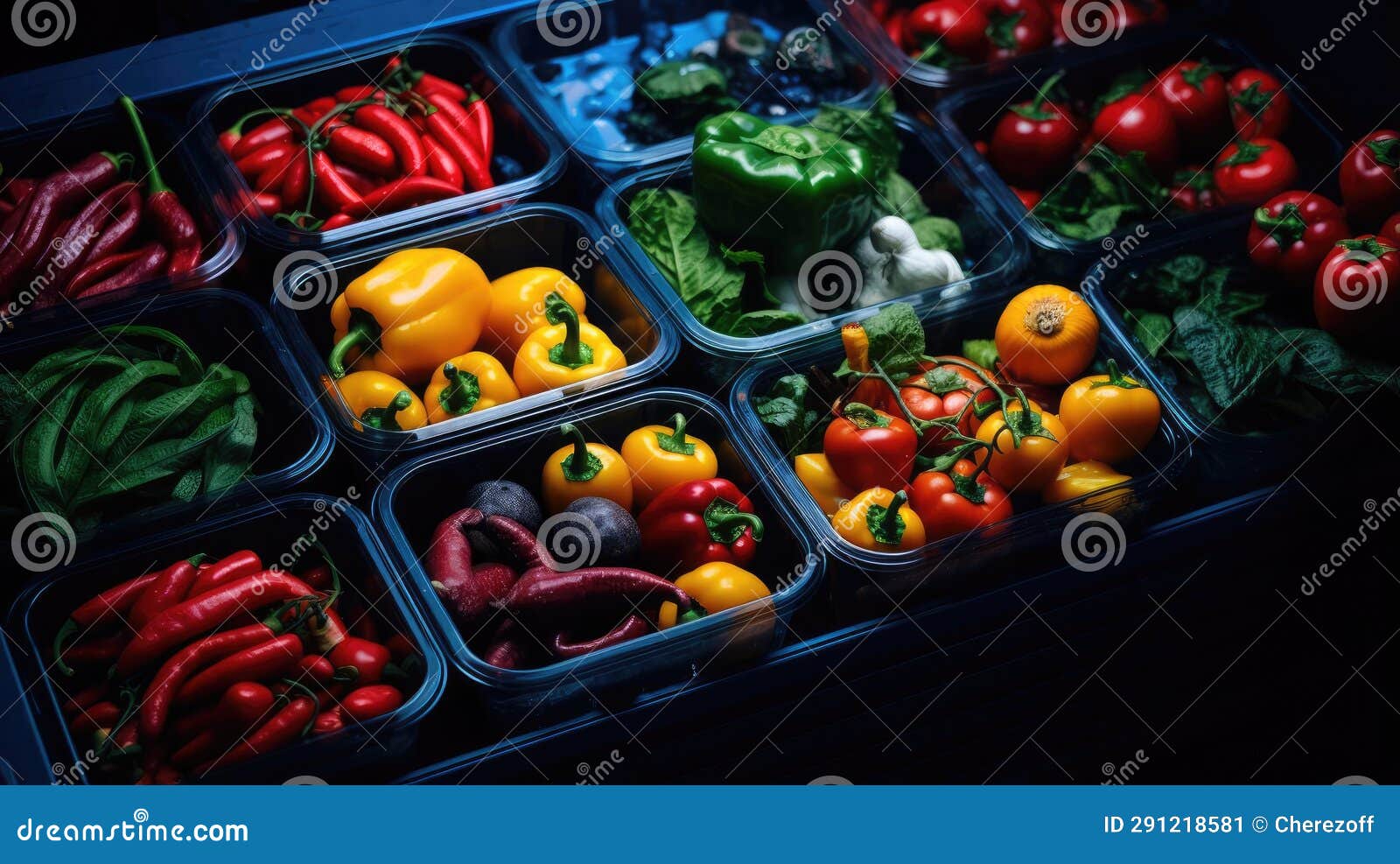 Plastic Containers with Vegetables Stock Image - Image of cook, botany ...