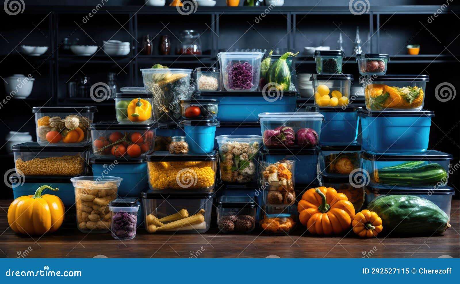 Plastic Containers with Vegetables Stock Image - Image of fresh, person ...
