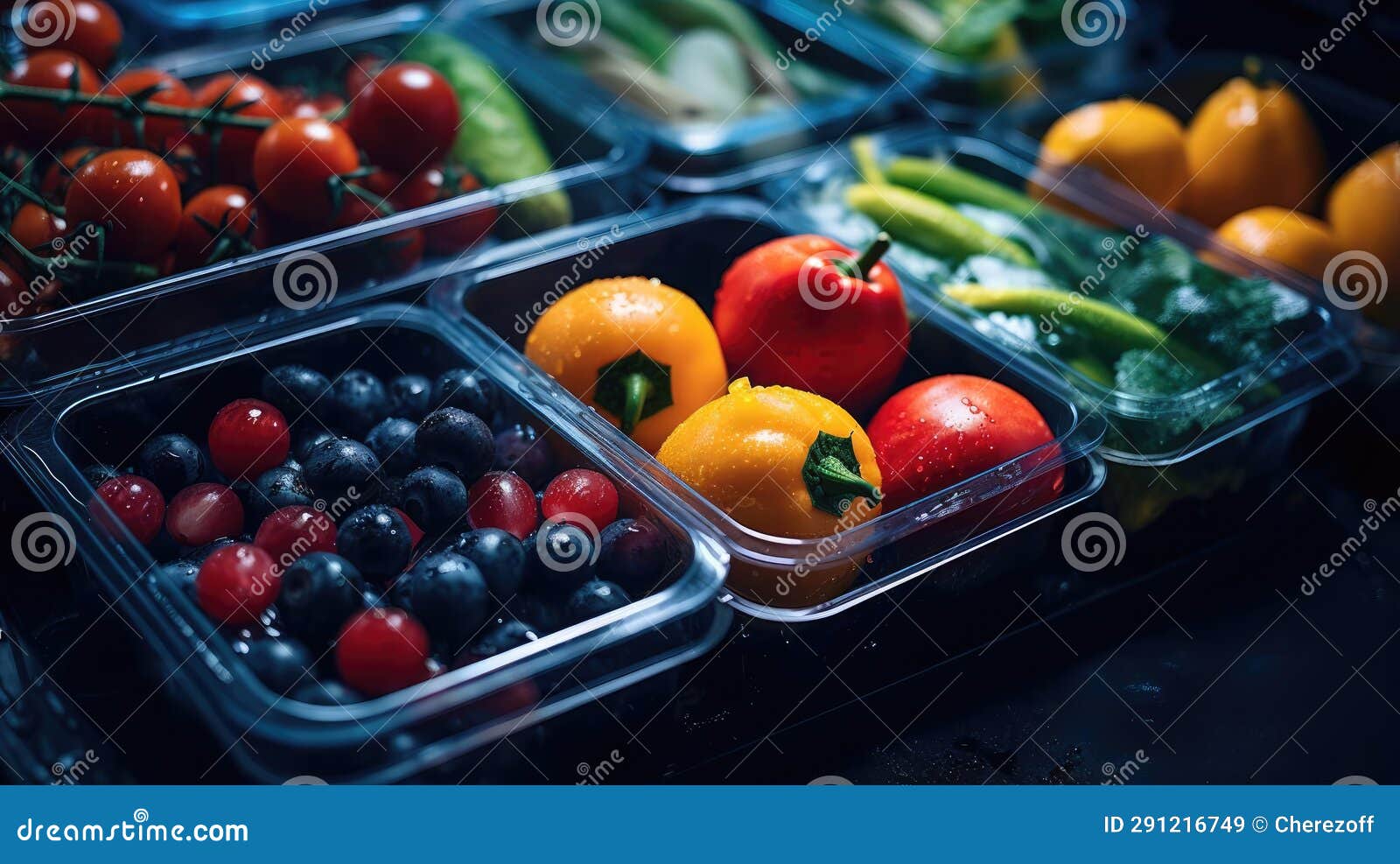 Plastic Containers with Vegetables Stock Image - Image of botany ...