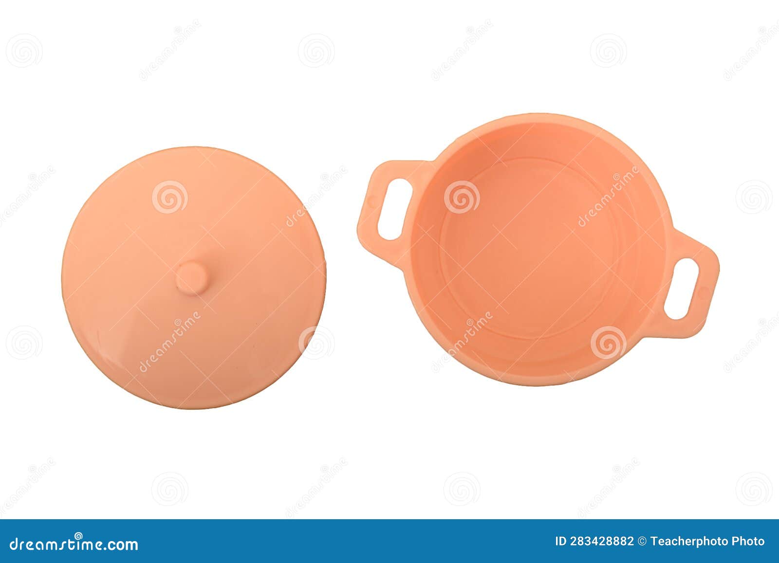 Plastic Cooking Pot Isolated on a White Background Stock Photo - Image ...