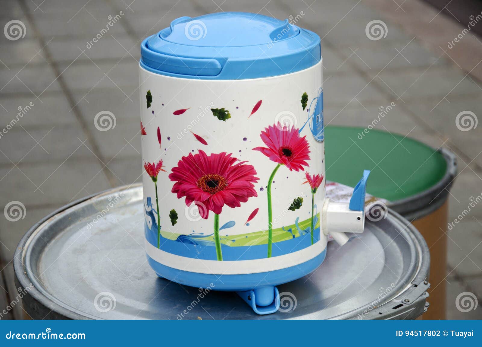 Plastic Cooler Cold Water Tank Stock Photo - Image of healthy, potable ...