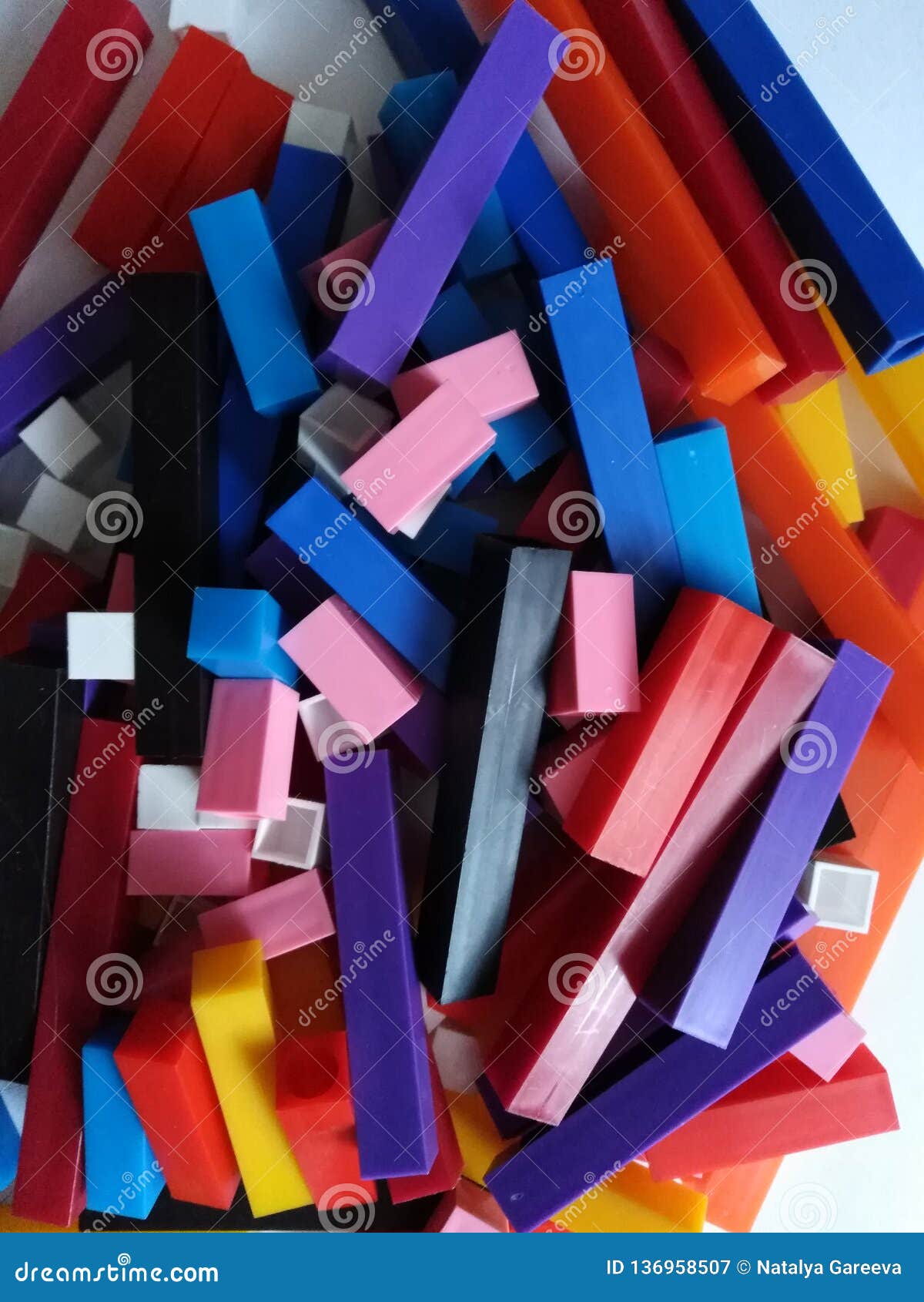 Plastic Multicolor Counting Sticks Stock Image - Image of plastic ...