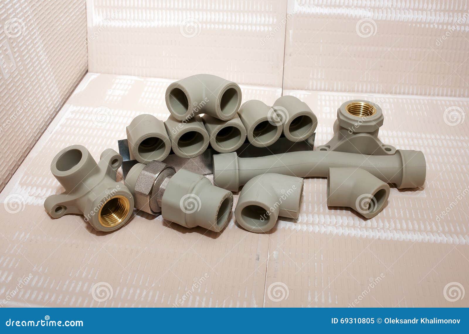 Plastic Coupling Heating System Stock Image - Image of light, fitting ...