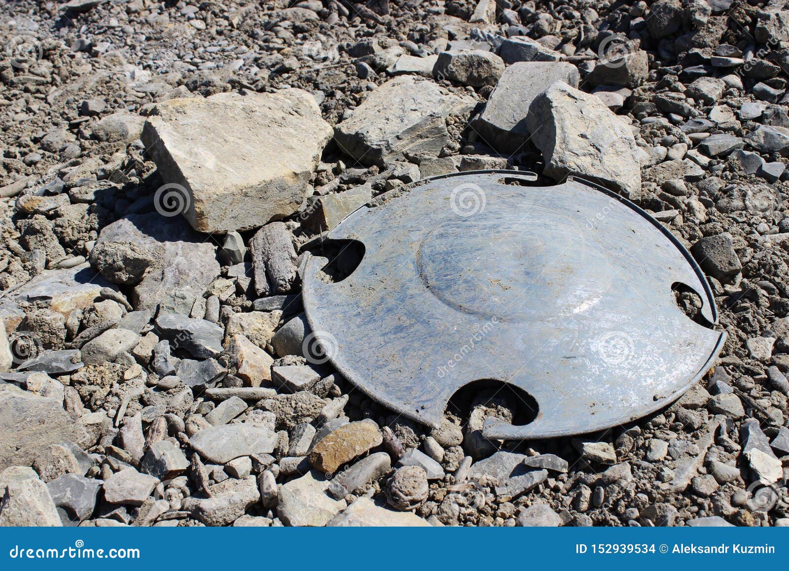 Plastic Cover Trash on Rocky Nature. Pollution of the Environment ...