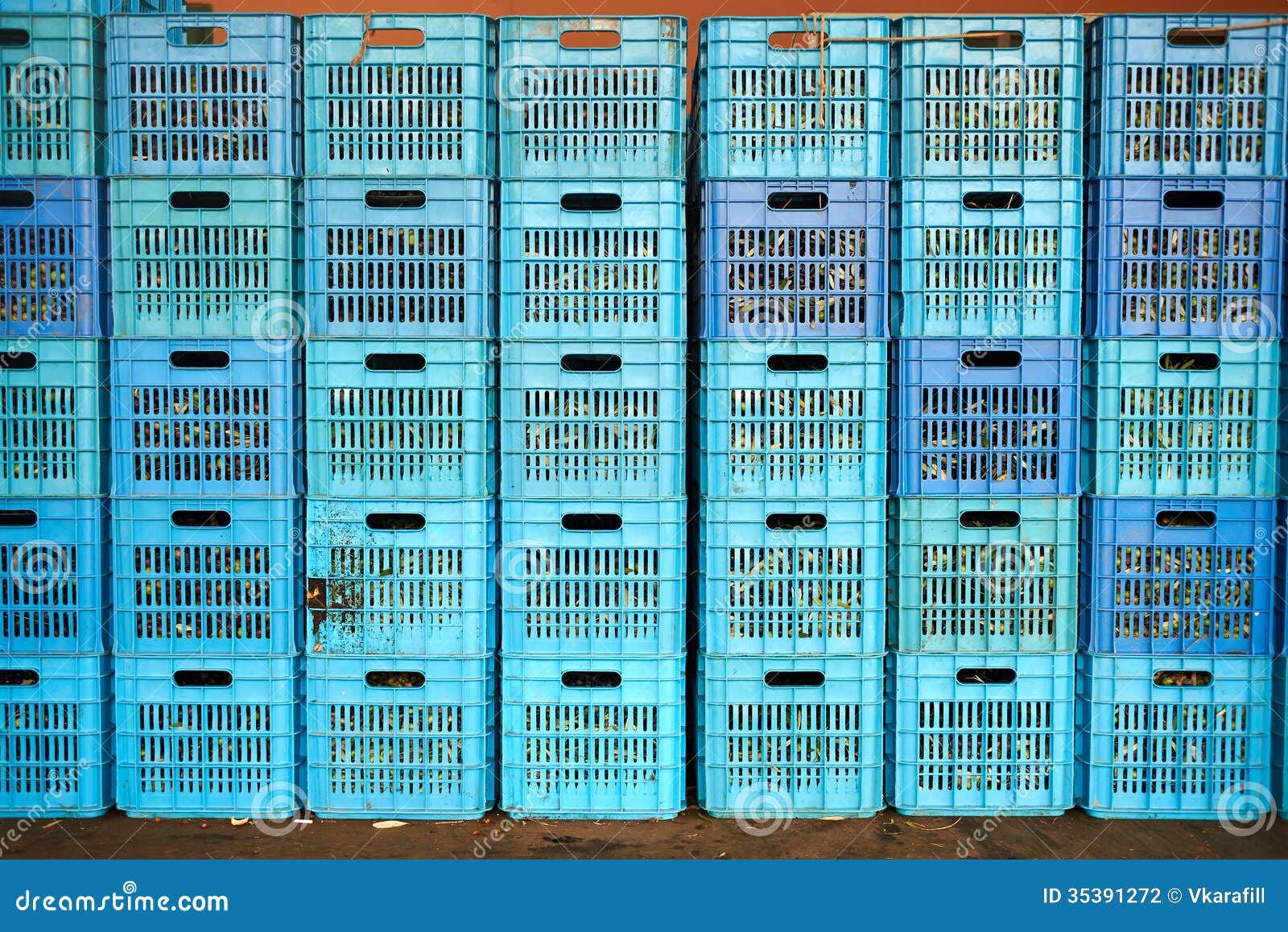 Plastic crate stock photo. Image of shipping, wall, crates - 35391272