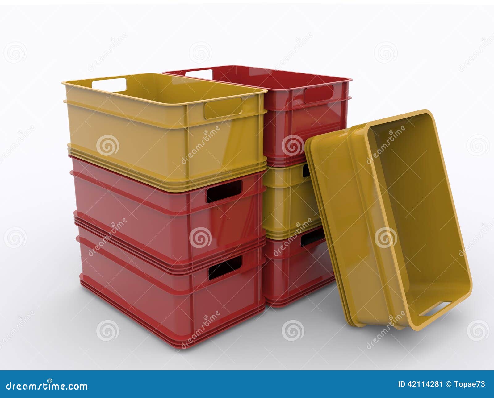 Plastic Crate Without Silhouette Cartoon Vector | CartoonDealer.com ...
