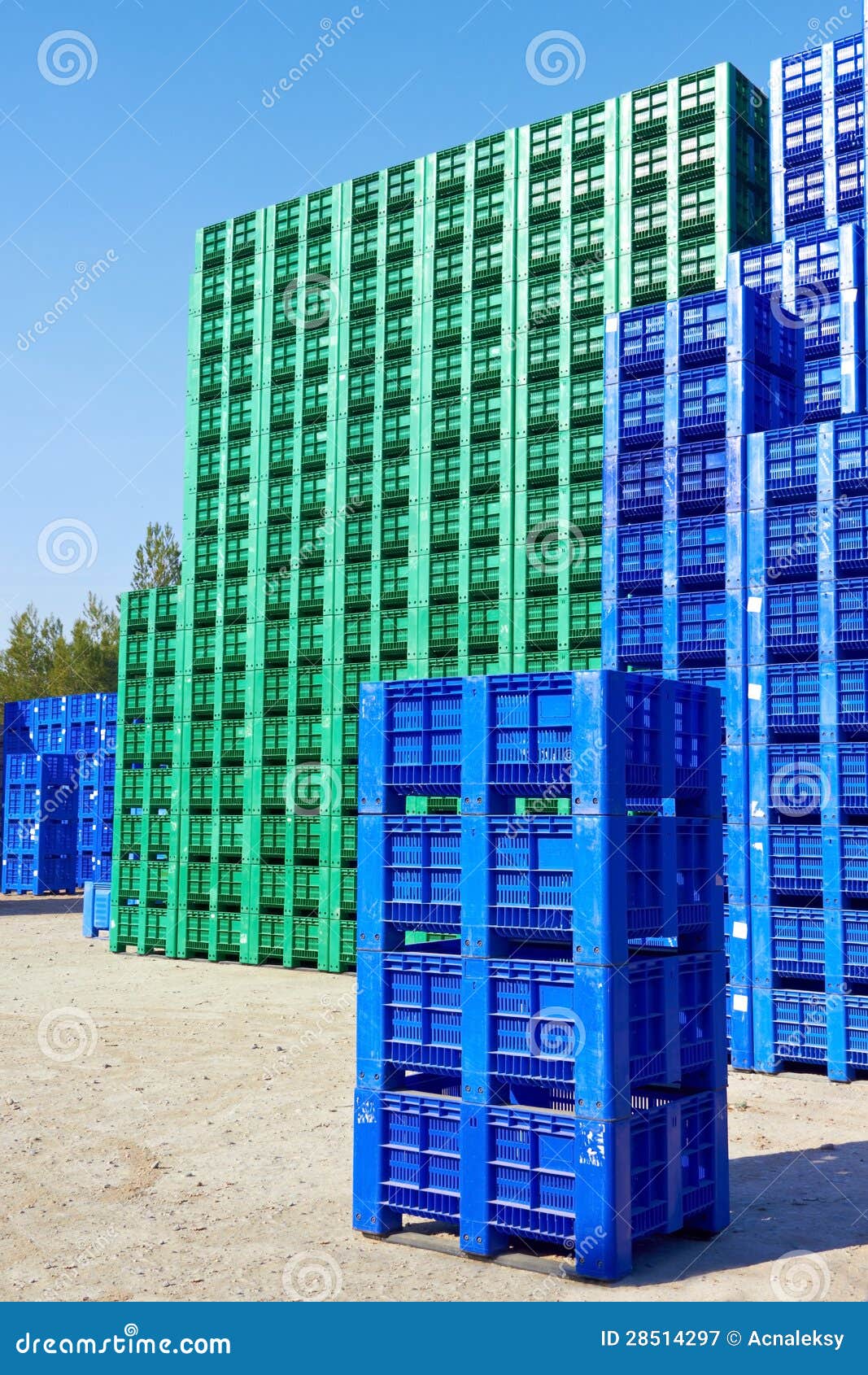 Plastic Crates stock image. Image of office, carton, container - 28514297