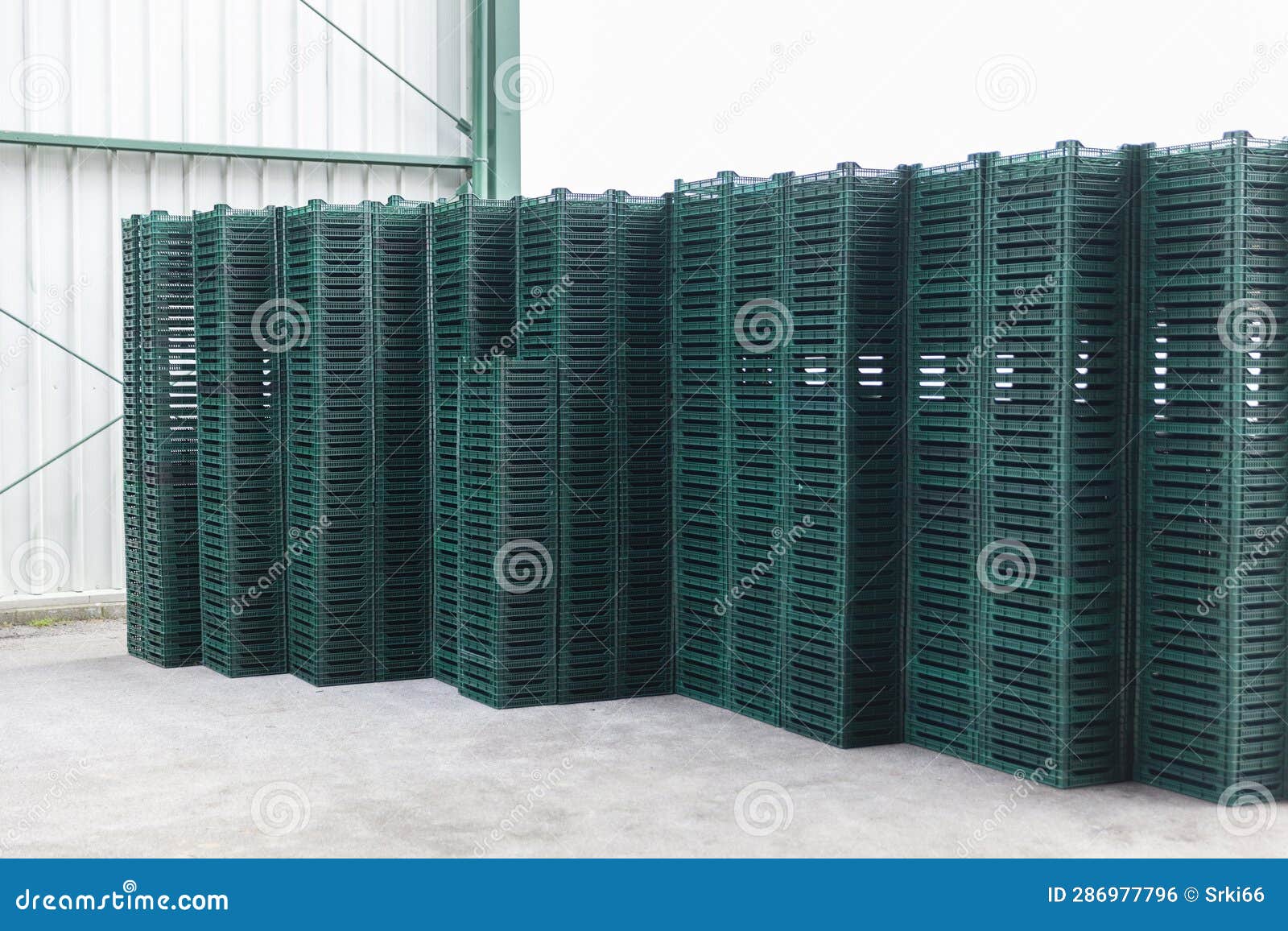 Plastic Crates for Berries in a Pile Stock Photo - Image of ripe ...