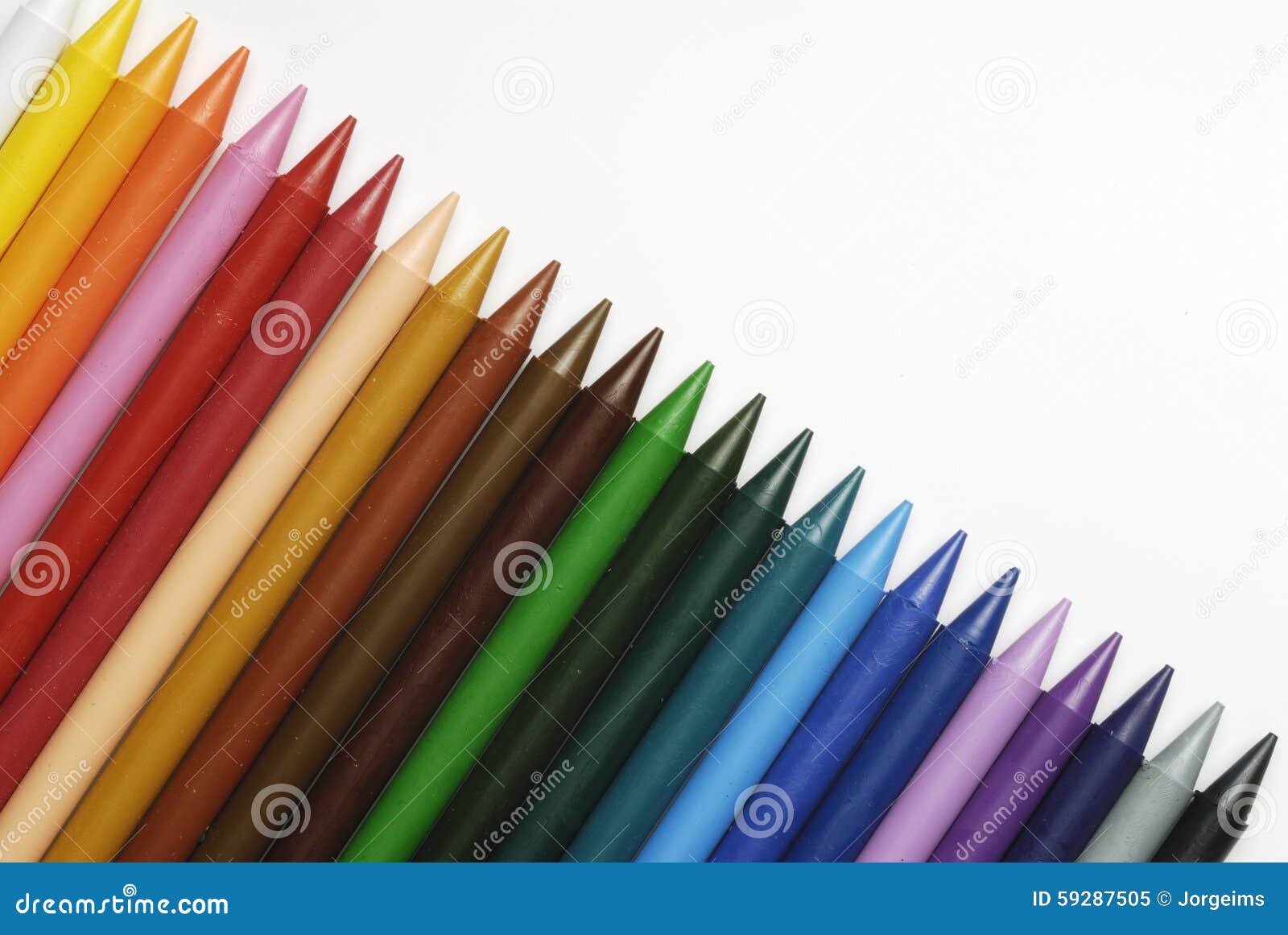 Plastic crayons stock image. Image of school, brown, orange - 59287505