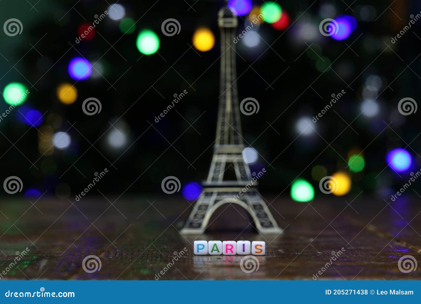 Plastic Cubes with the Word PARIS with the Eiffel Tower in the ...