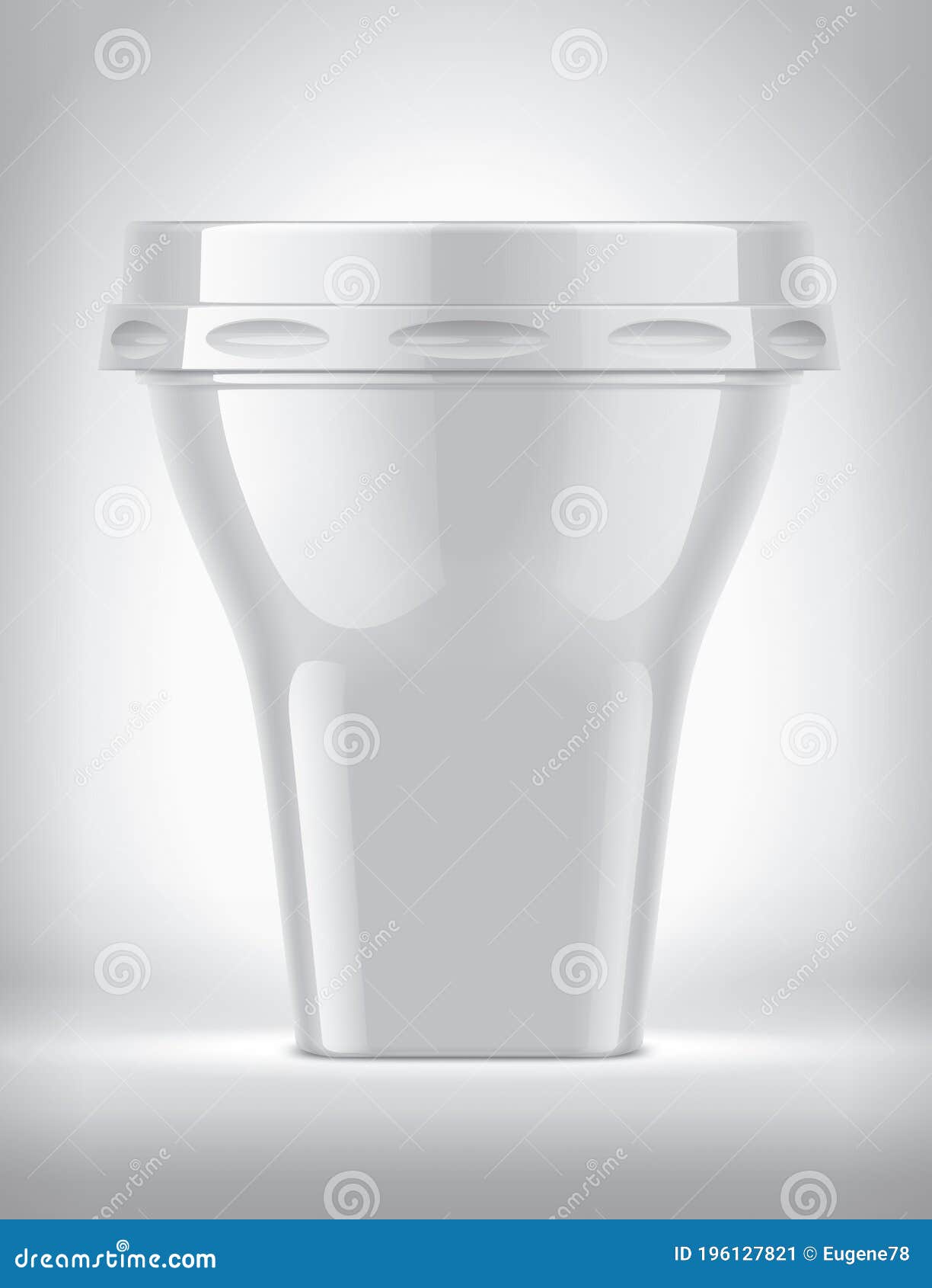 Plastic Cup on Background. stock vector. Illustration of black - 196127821