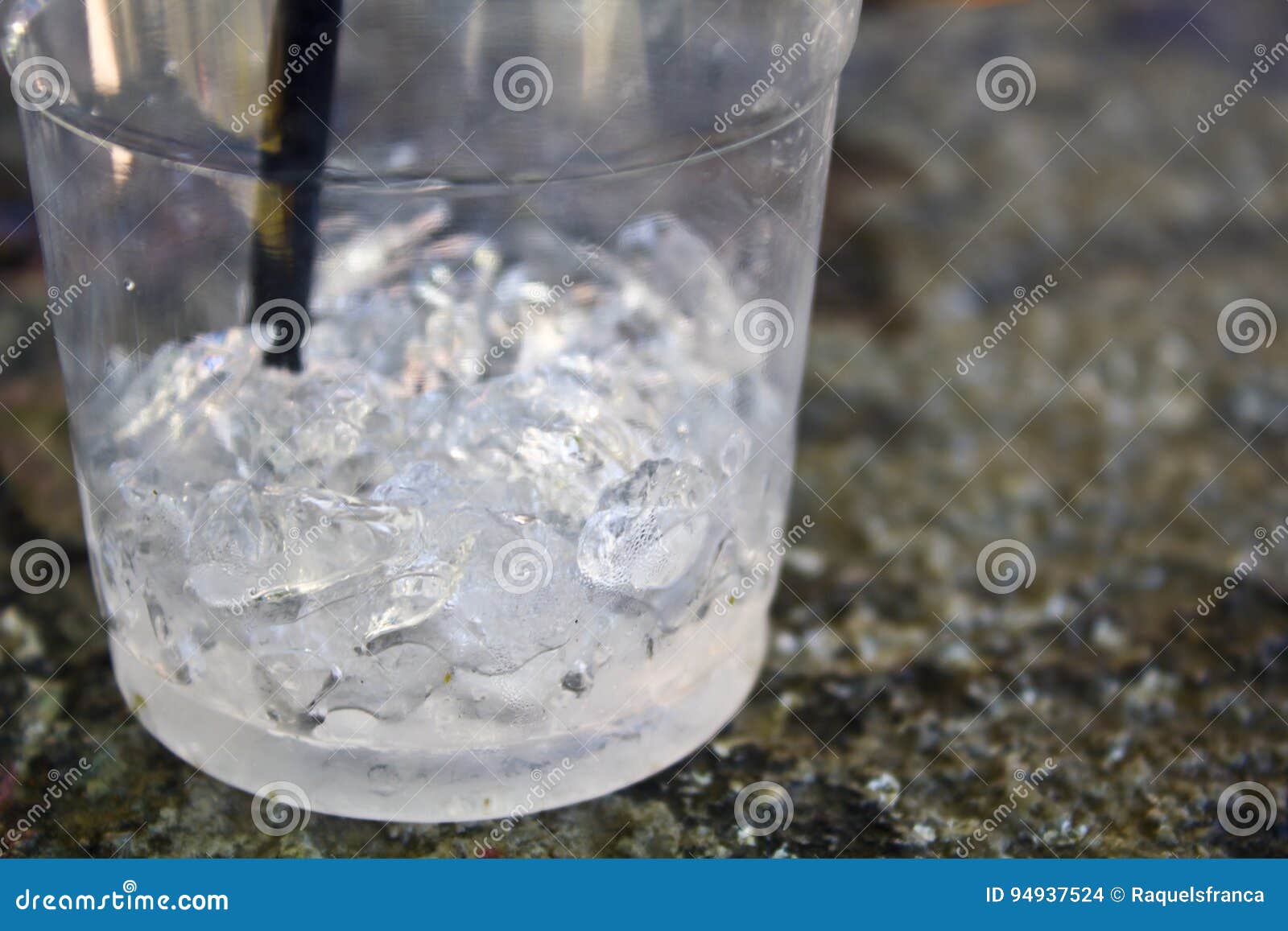 Plastic cup with ice stock photo. Image of fresh, freshness - 94937524