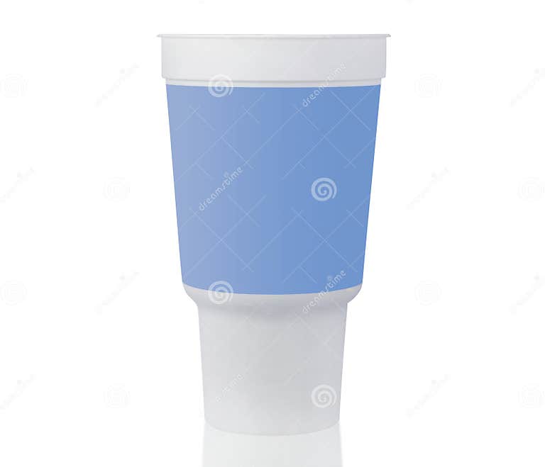 Plastic Cup Isolated on White Background Stock Illustration ...